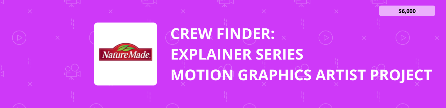 Crew Finder: Explainer Series Motion Graphics Artist Project on Tongal.com