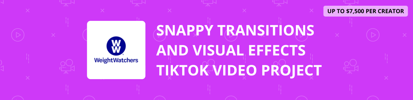 Snappy Transitions and Visual Effects TikTok Video Project on Tongal.com