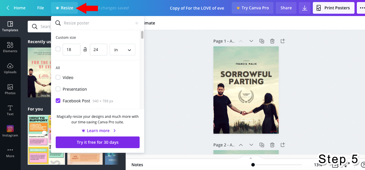 Creating Key Art for your Festival Film Using Canva
